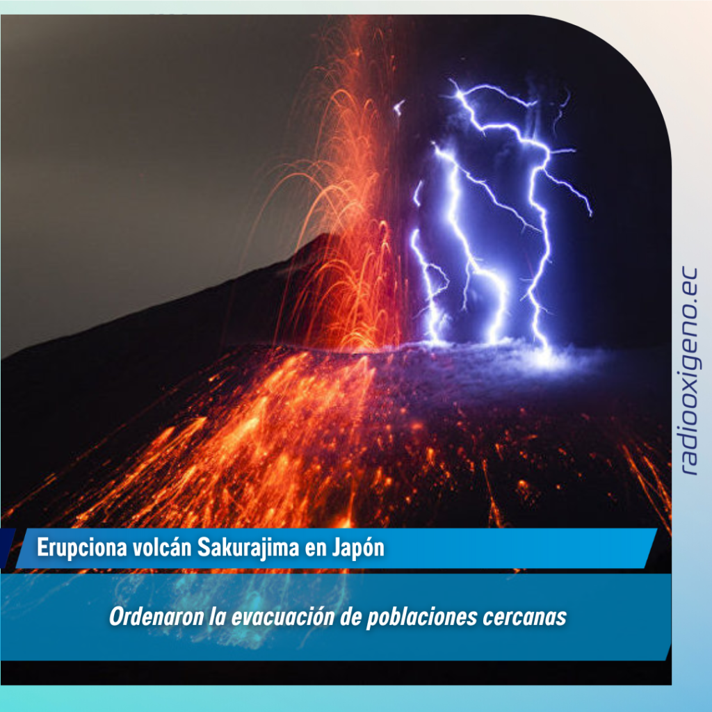 Erupciona volcán Sakurajima en Japón – Radio Oxígeno
